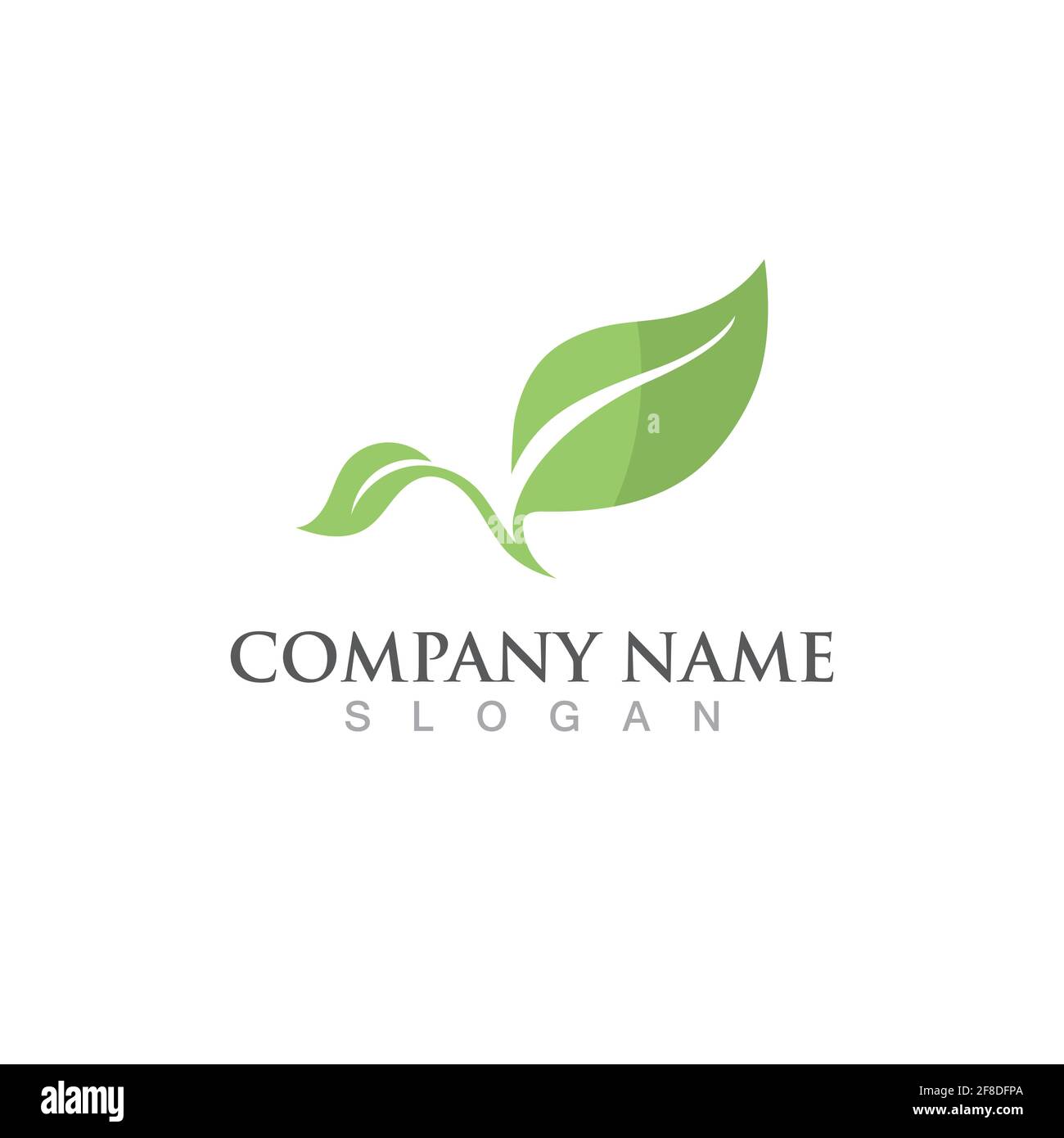 Logos of green leaf ecology nature element vector Stock Vector Image ...