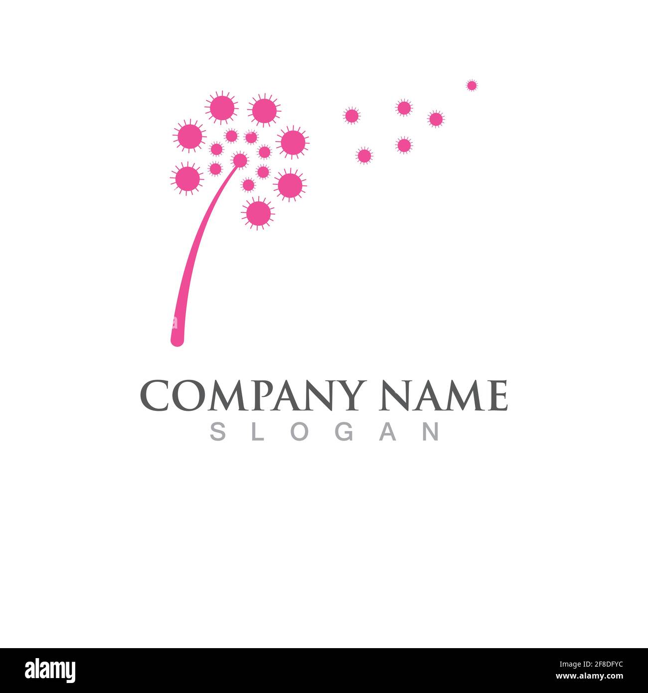 Dandelion logo and symbol flower Stock Vector Image & Art - Alamy