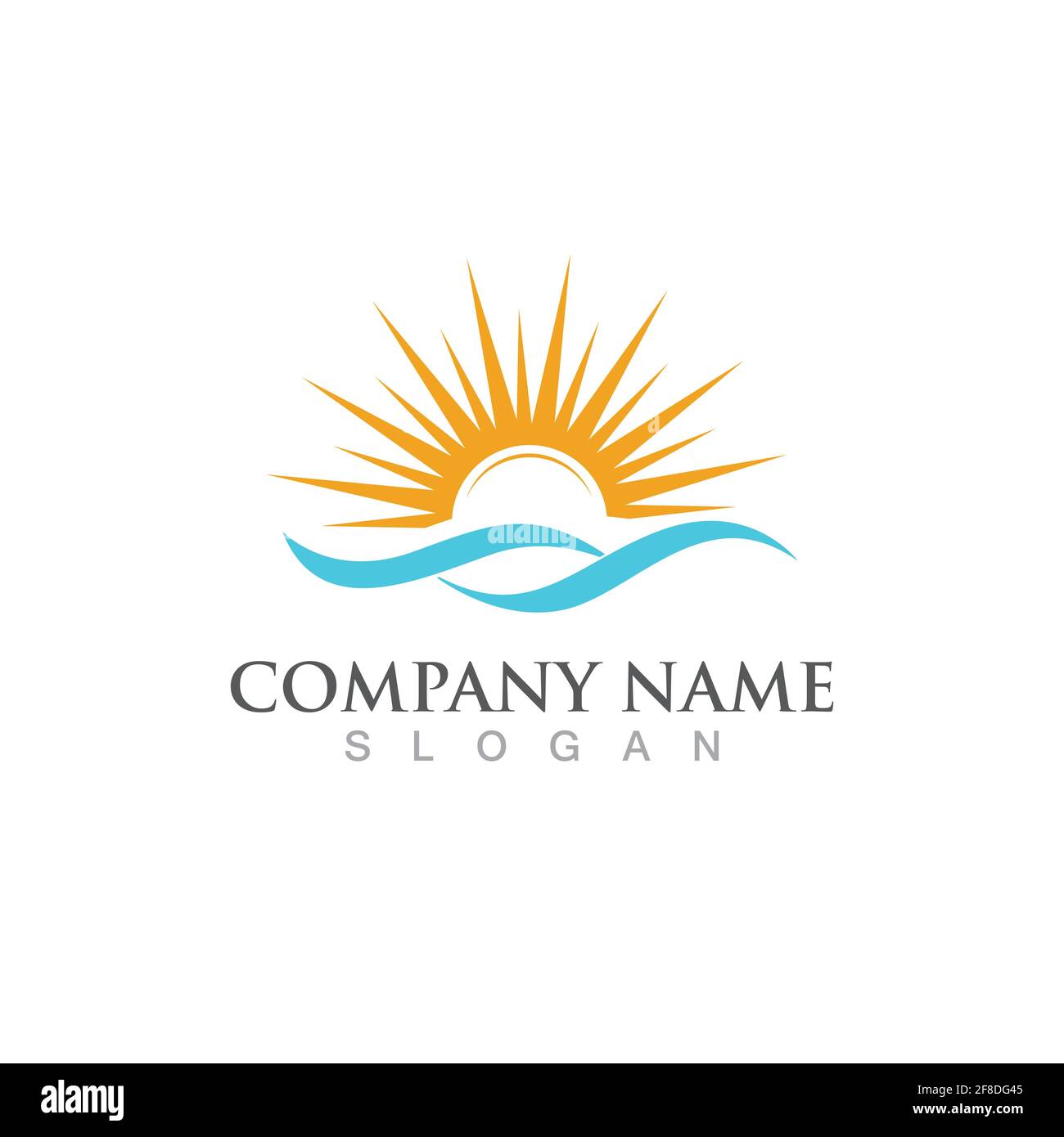 Sun logo and symbol nature vector Stock Vector Image & Art - Alamy