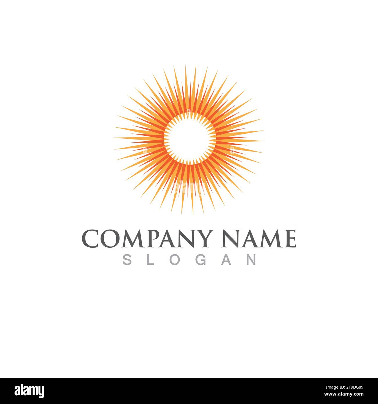 Sun logo and symbol nature vector Stock Vector Image & Art - Alamy