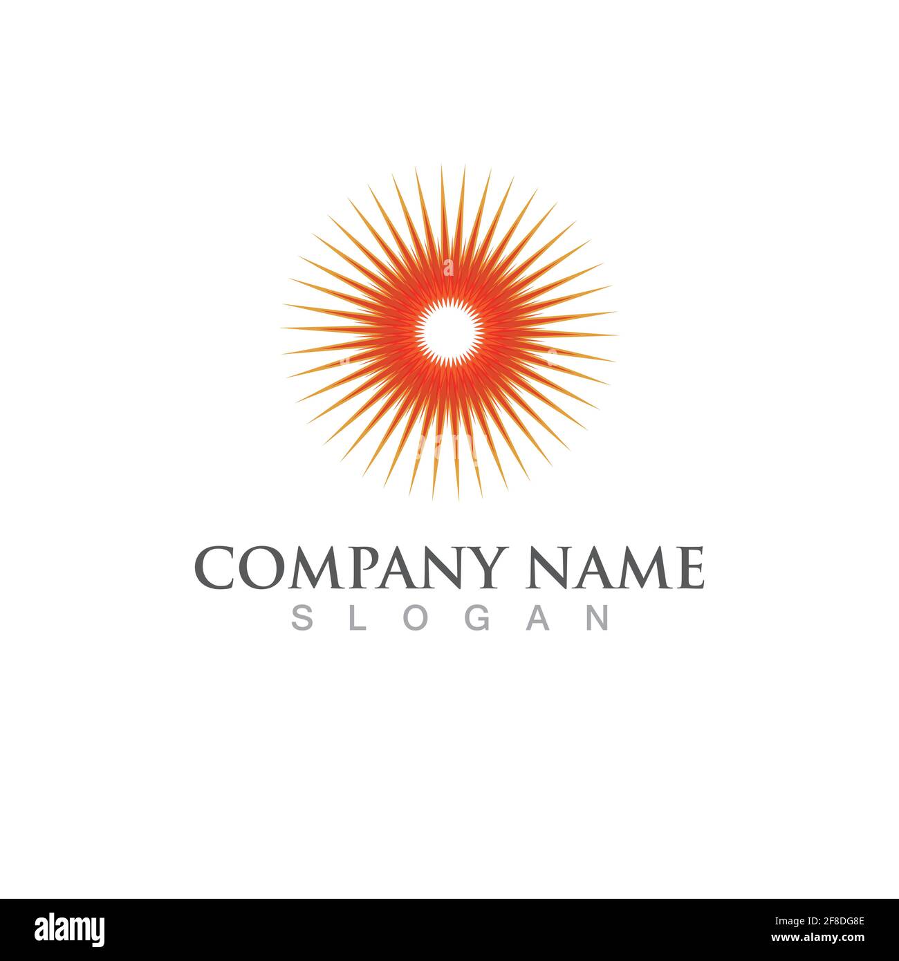 Sun logo and symbol nature vector Stock Vector Image & Art - Alamy