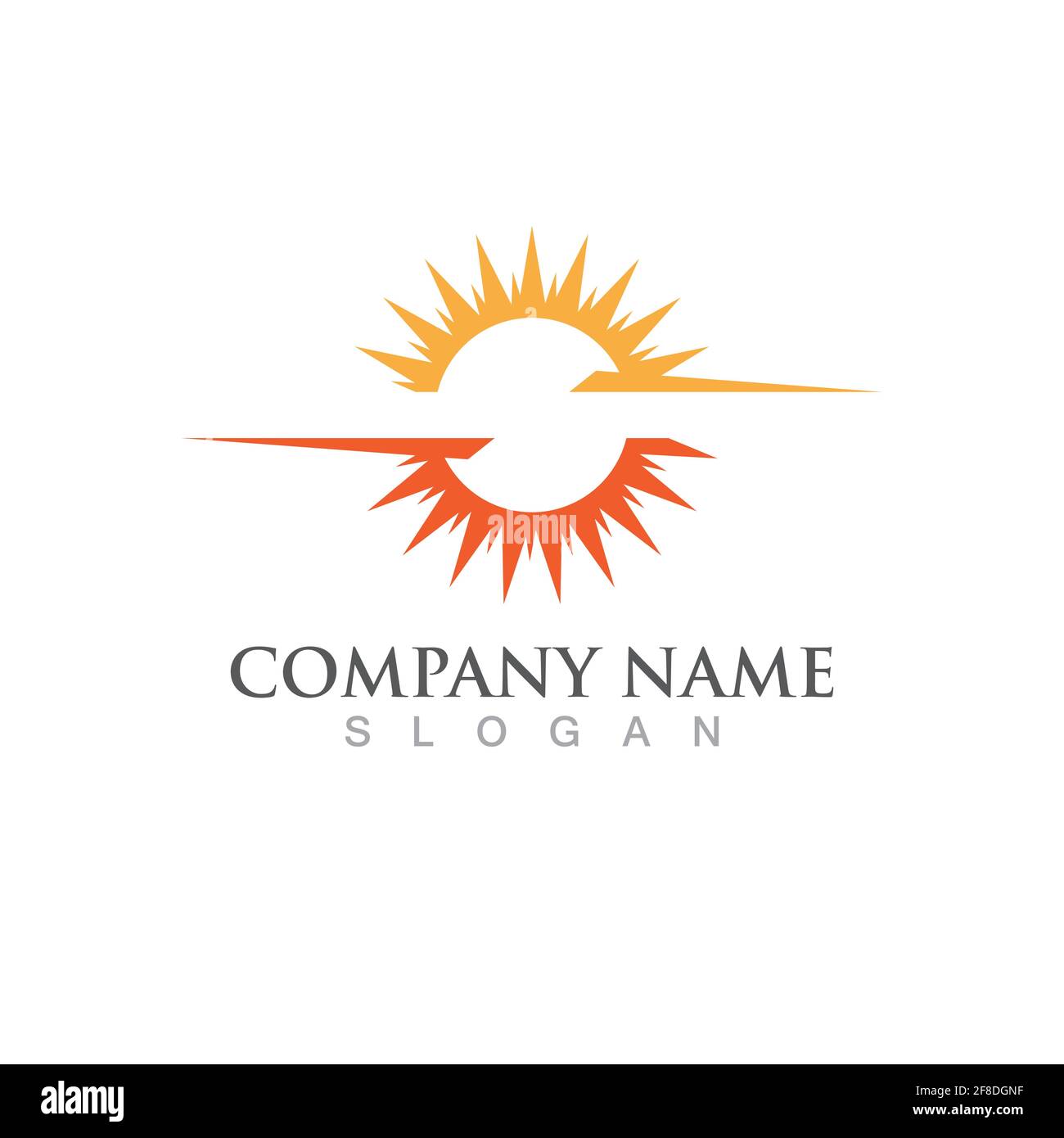 Sun logo and symbol nature vector Stock Vector Image & Art - Alamy