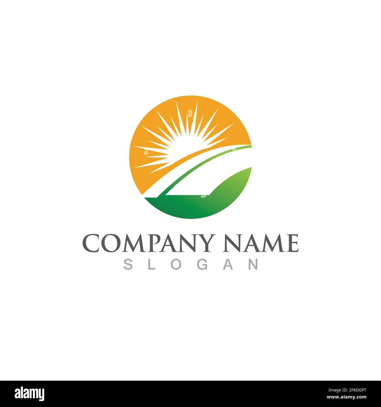 Sun logo and symbol nature vector Stock Vector Image & Art - Alamy
