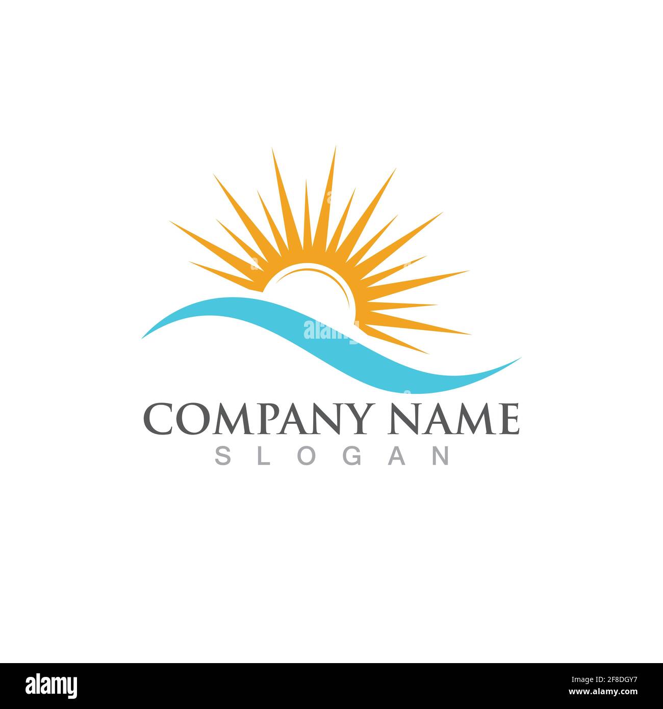 Sun logo and symbol nature vector Stock Vector Image & Art - Alamy