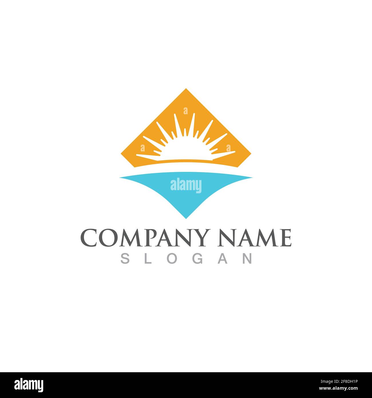 Sun logo and symbol nature vector Stock Vector Image & Art - Alamy