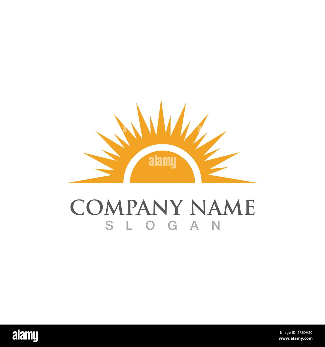 Sun logo and symbol nature vector Stock Vector Image & Art - Alamy