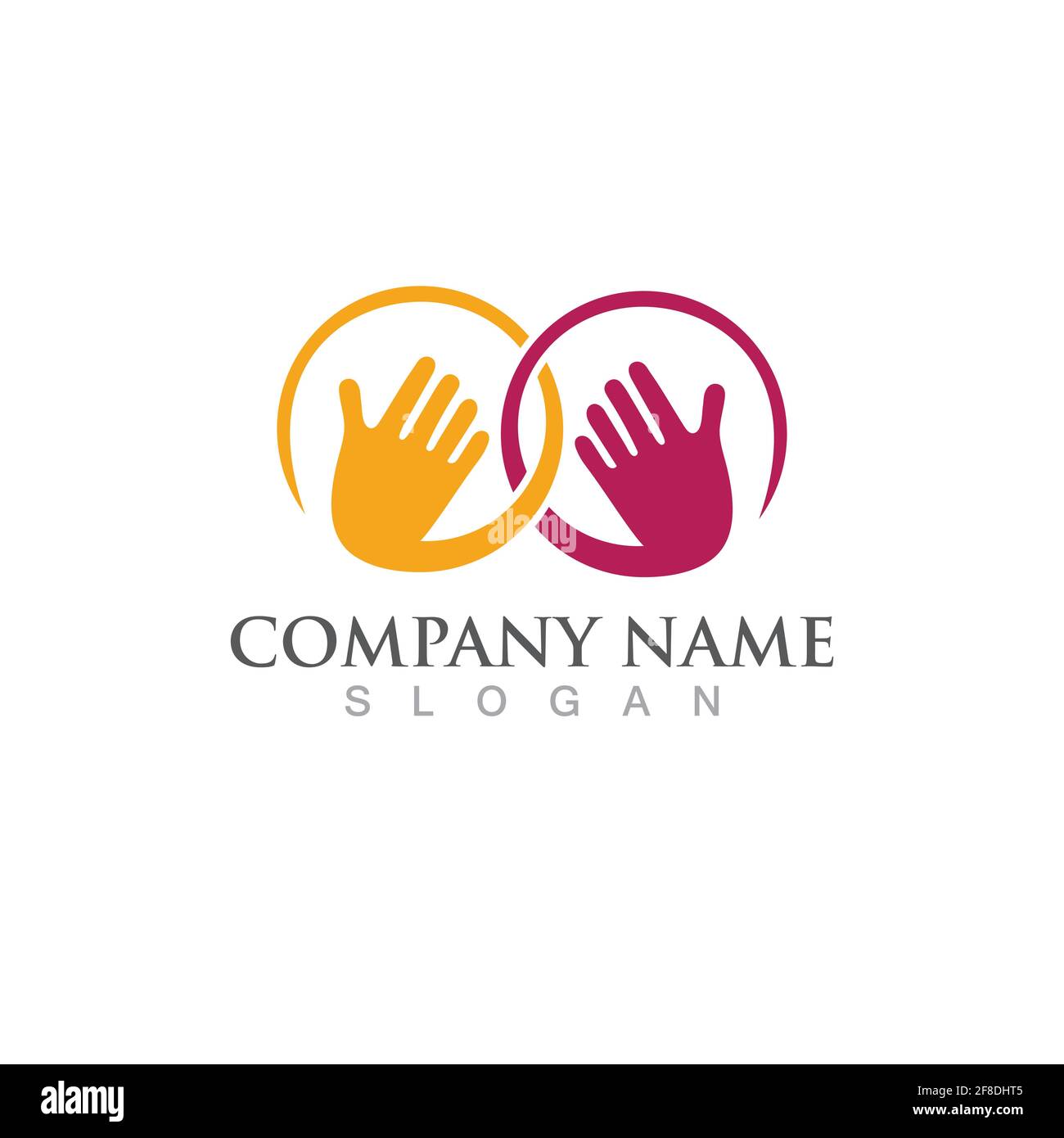Hand logo and symbol vector Stock Vector Image & Art - Alamy