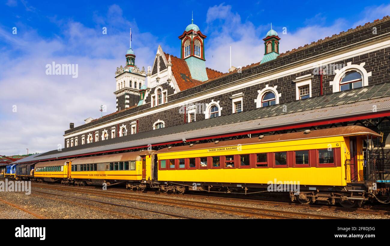 The Taieri Gorge Railway at the Dunedin Railway Station, Dunedin, South ...