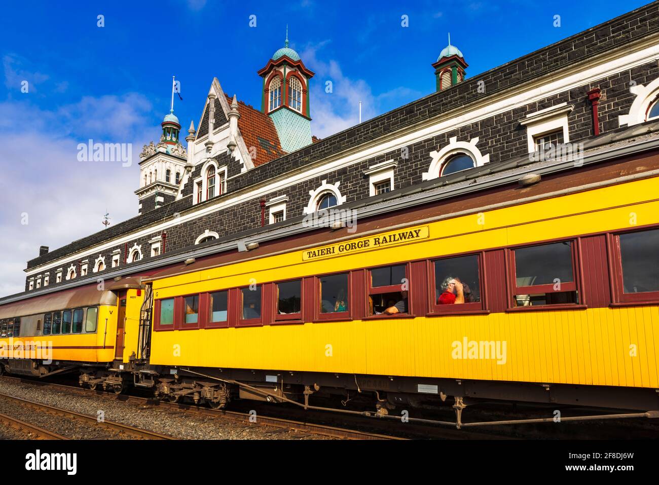 The Taieri Gorge Railway at the Dunedin Railway Station, Dunedin, South ...