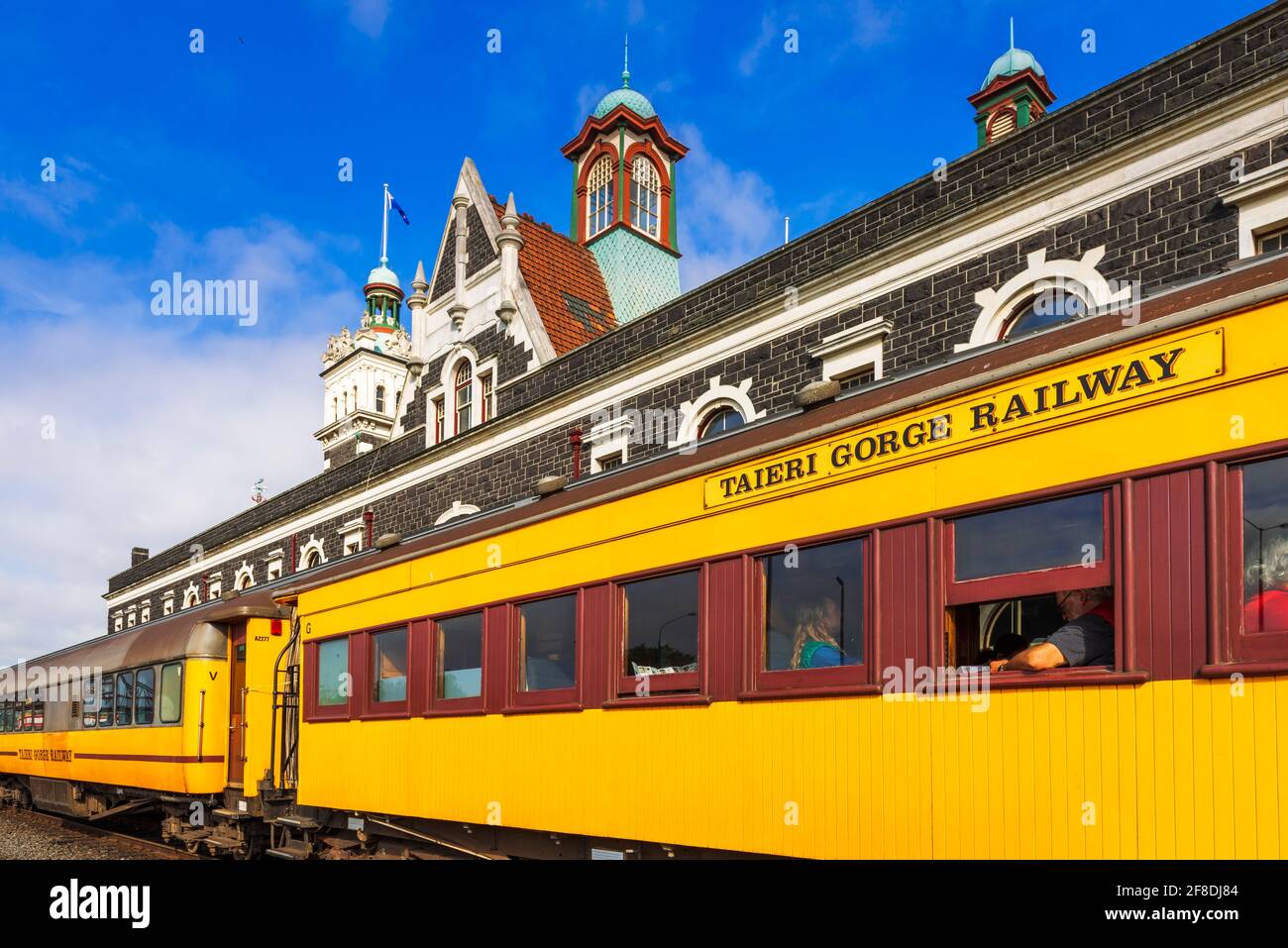 The Taieri Gorge Railway at the Dunedin Railway Station, Dunedin, South ...