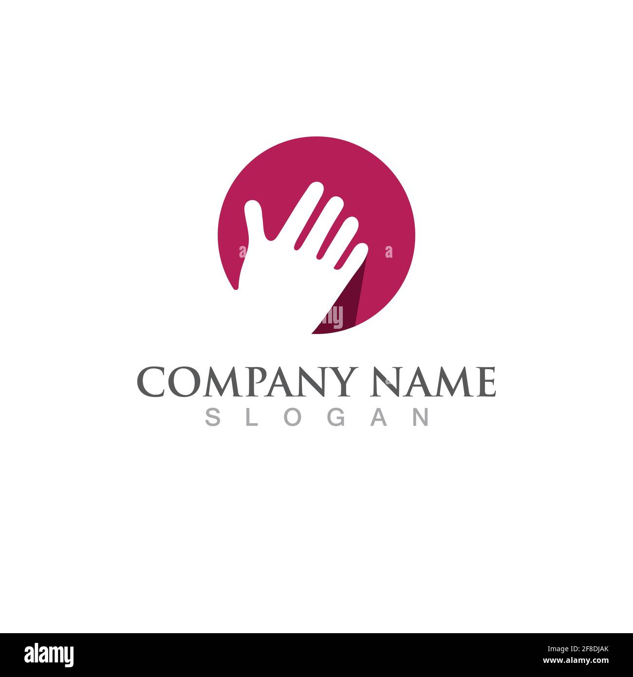 Hand hope logo and symbol vector image Stock Vector Image & Art - Alamy