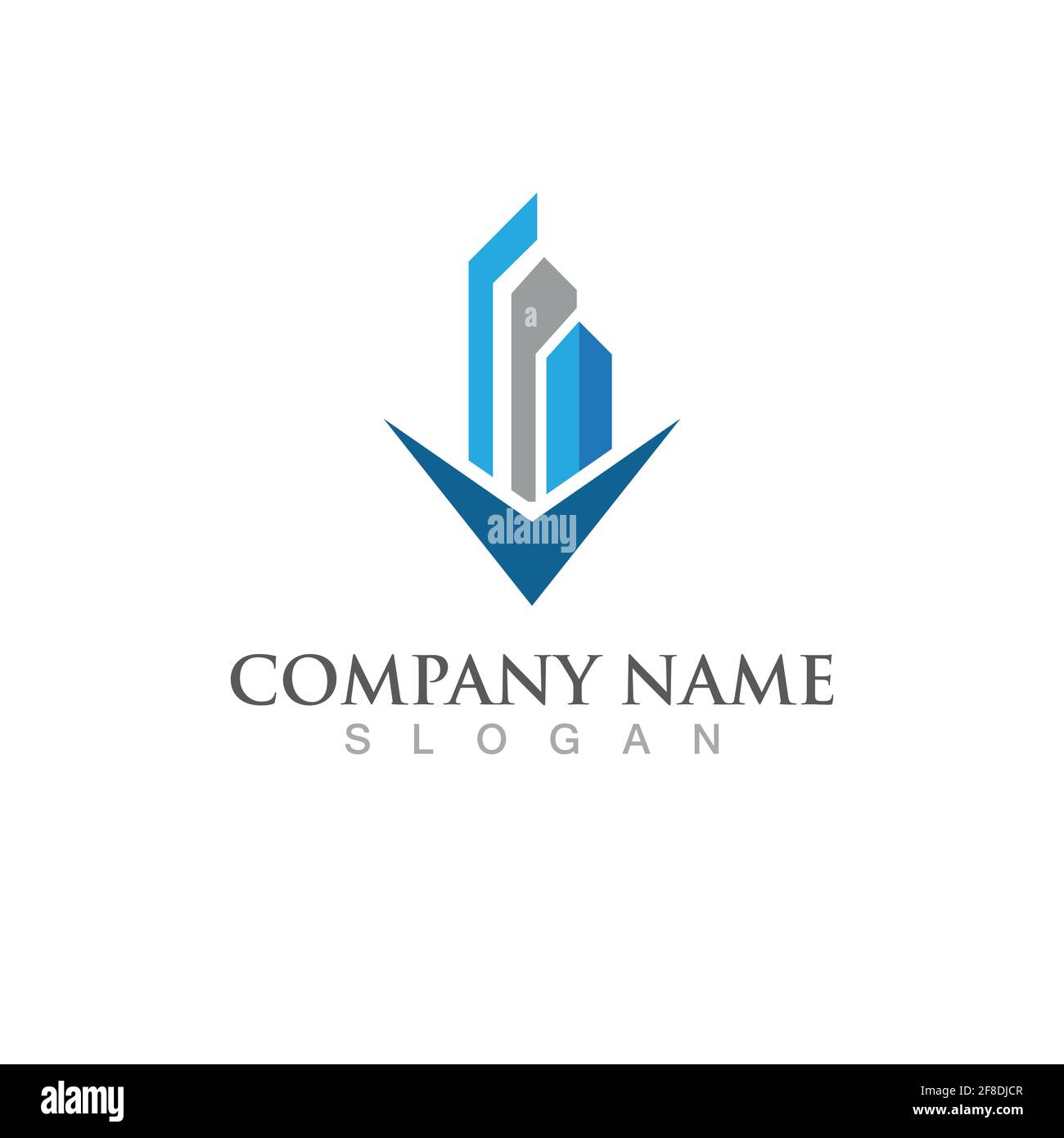 Real Estate modern city , Property and Construction Logo design Stock ...
