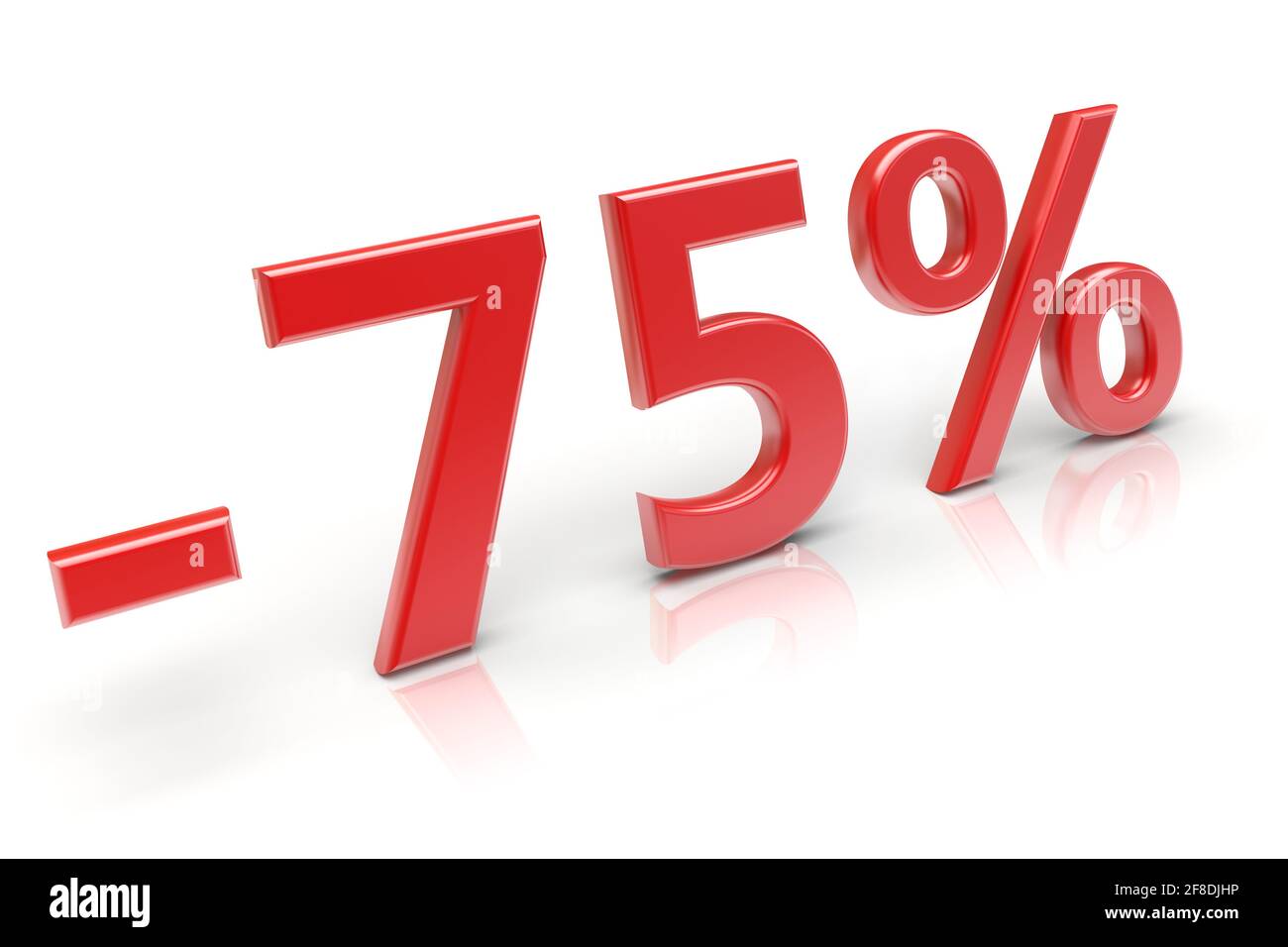 Sale sign 75 off hi-res stock photography and images - Alamy