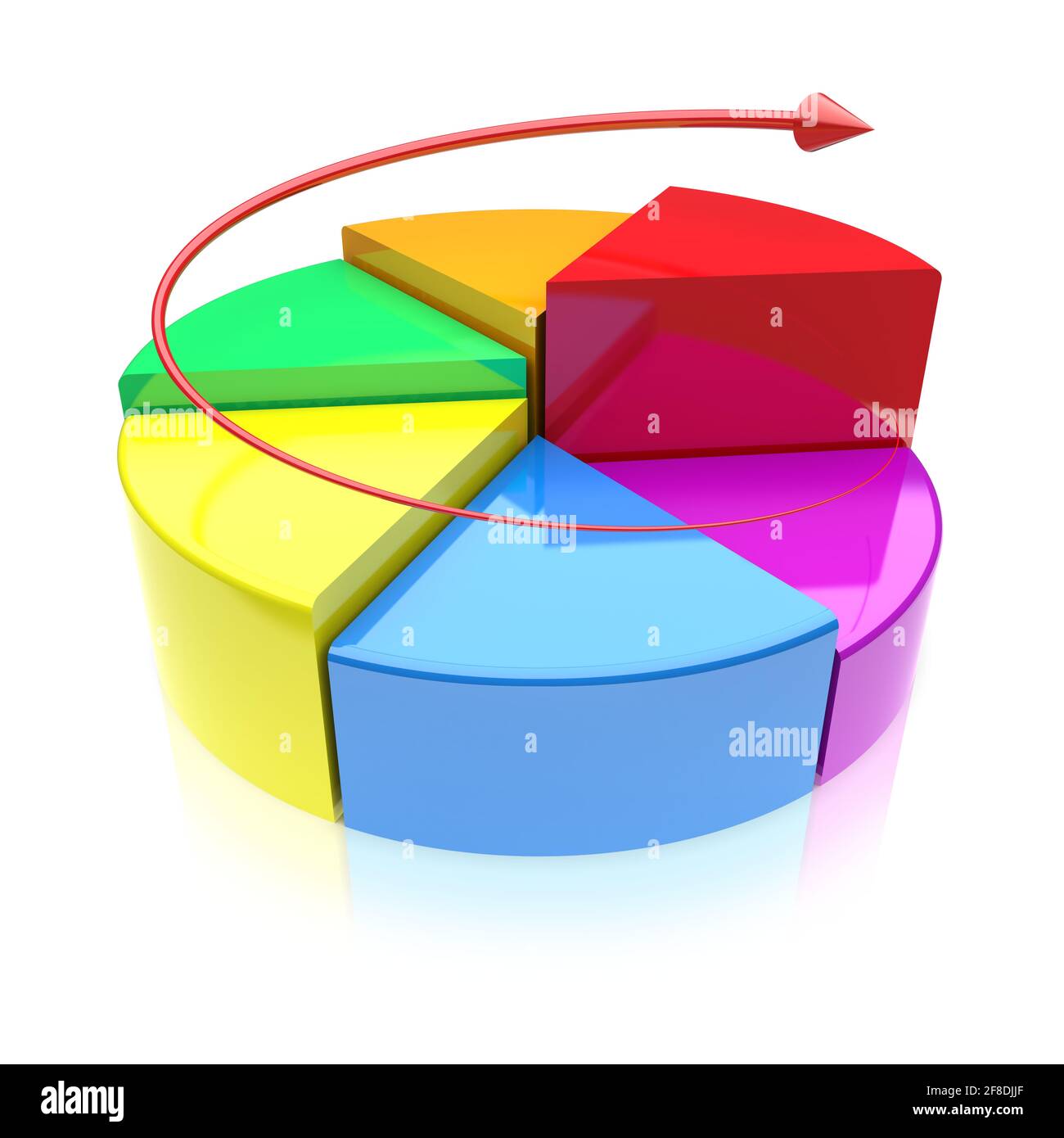 Business improvement concept. Finance 3d growth graph on a white ...