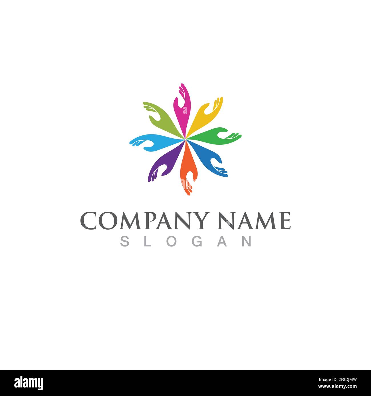 Hand hope logo and symbol vector image Stock Vector Image & Art - Alamy