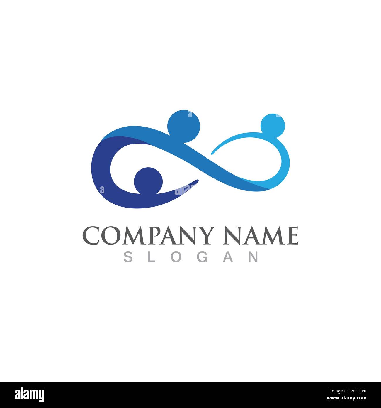 Family care infinity logo illustration Logo template design Stock ...