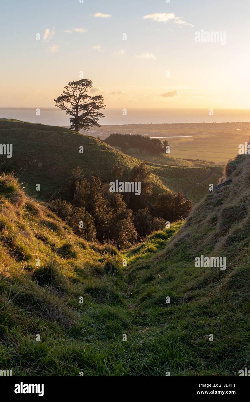 View down a small valley Stock Photo - Alamy