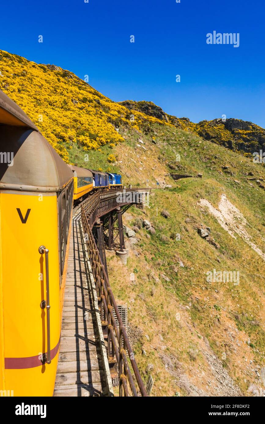 Dunedin Railways tour of the Taieri Gorge, Otago, South Island, New ...