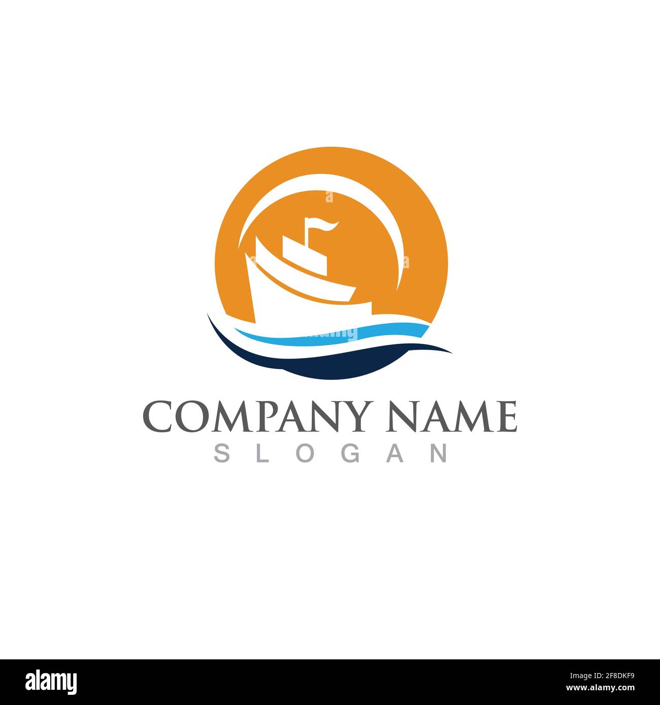 Cruise ship Logo Template vector icon illustration design Stock Vector ...