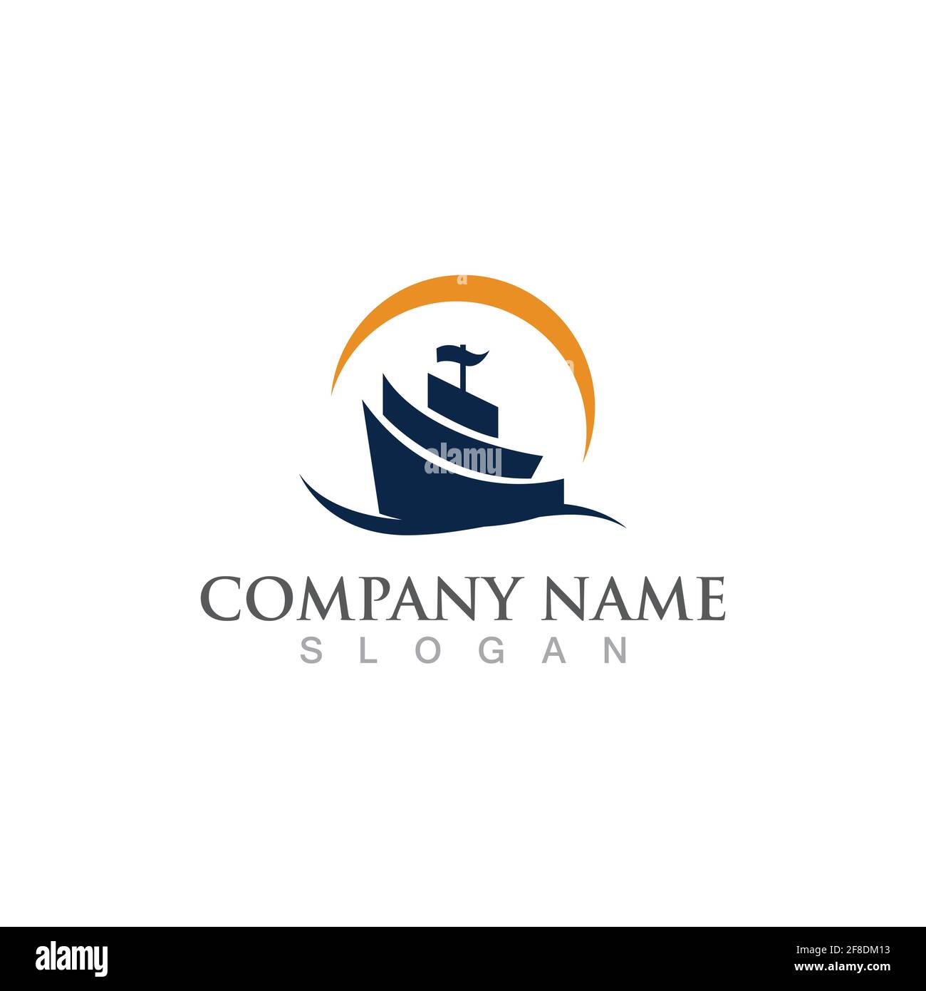 Cruise ship Logo Template vector icon illustration design Stock Vector ...