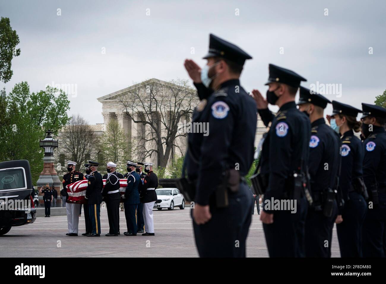 Washington, DC, USA. 13th Apr, 2021. The casket of Capitol Police ...