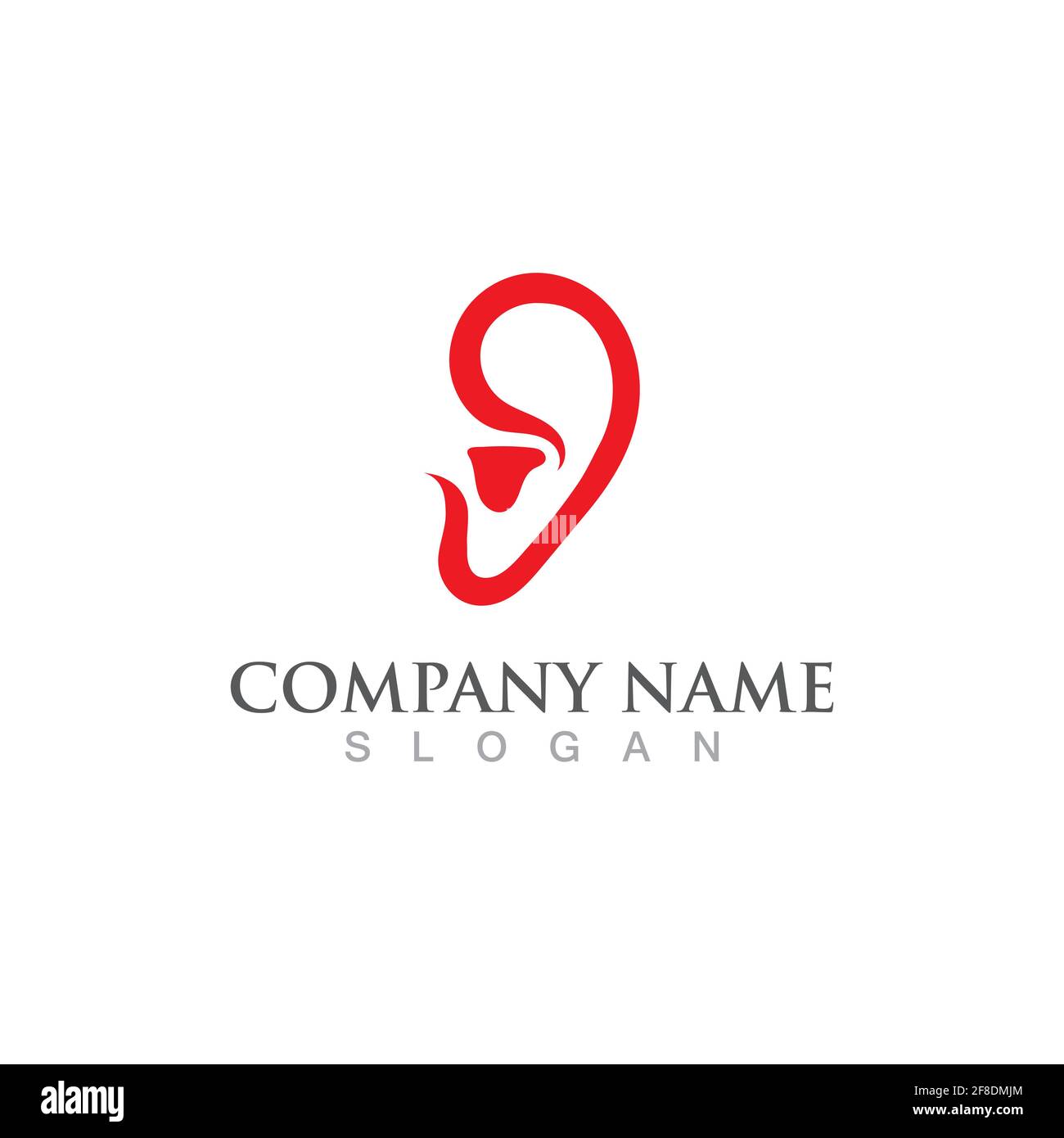 ear logo and symbol vector Stock Vector Image & Art - Alamy