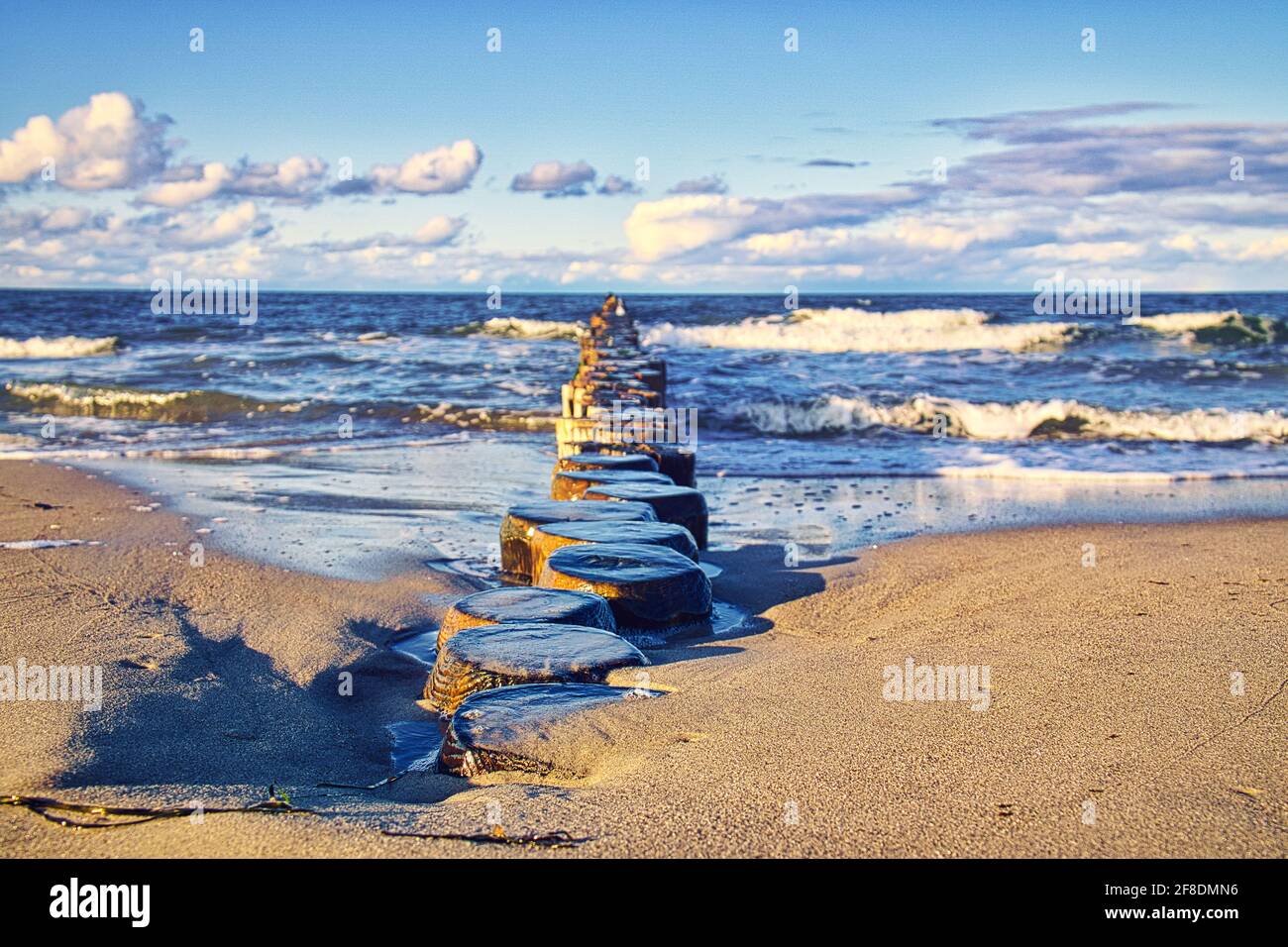 View of the sea in Zingst. The Baltic Sea is always worth a trip. The ...