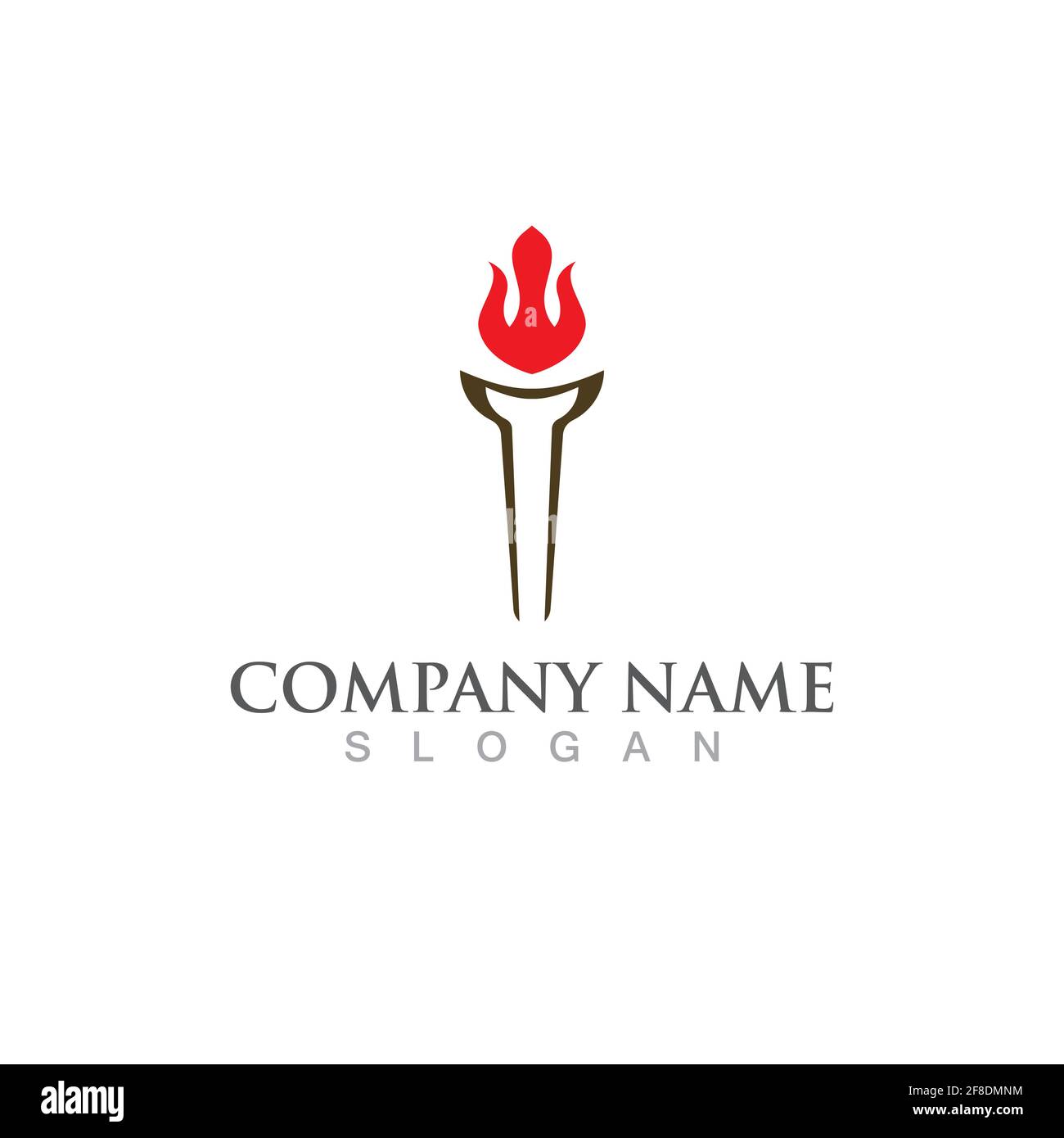 Torch logo Stock Vector Images - Alamy