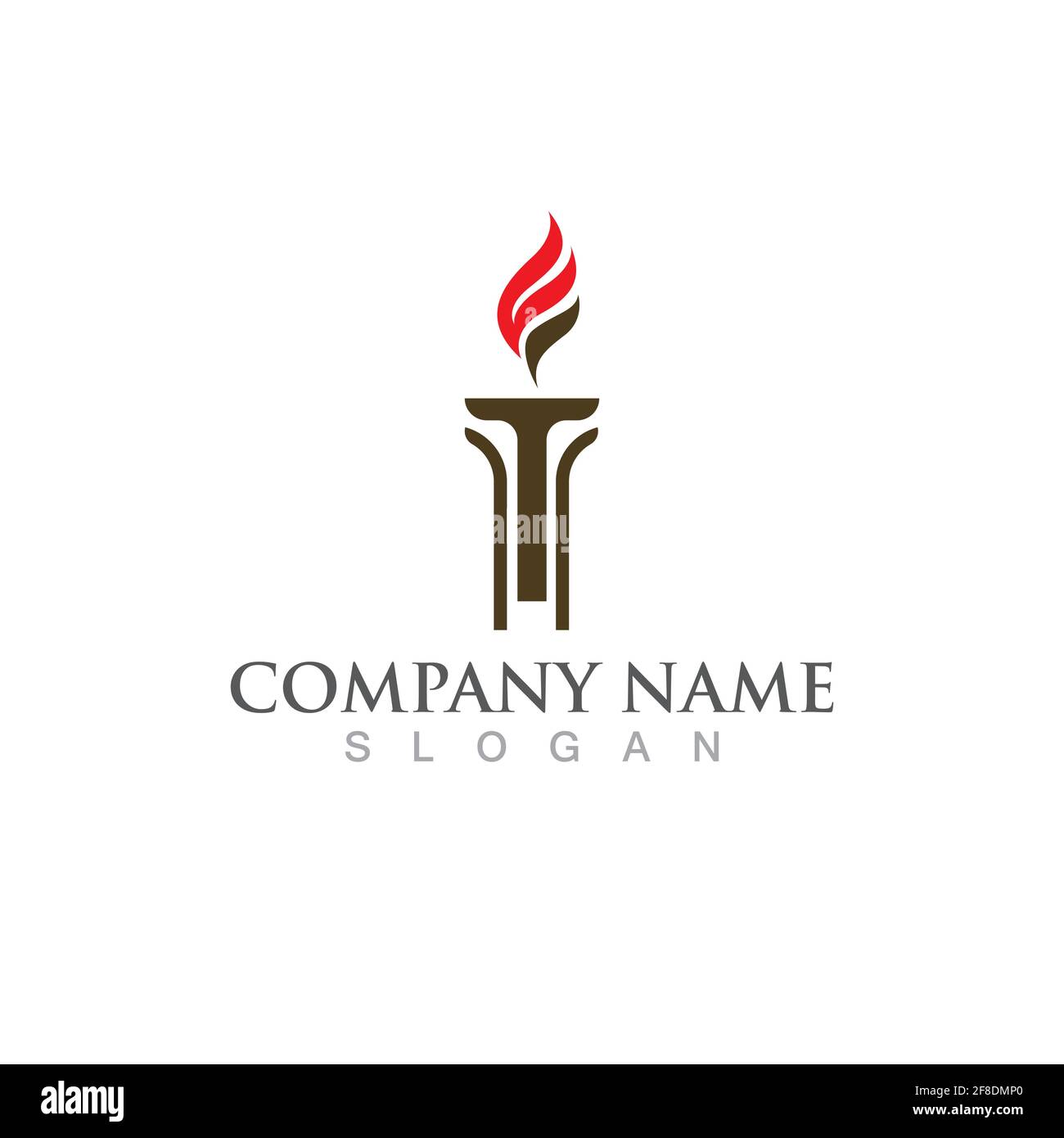 torch logo and symbol vector design Stock Vector Image & Art - Alamy