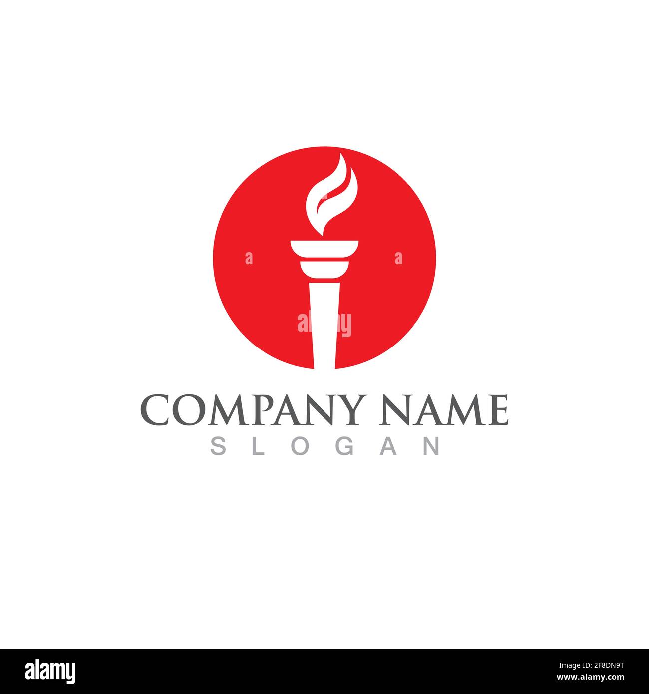 torch logo and symbol vector design Stock Vector Image & Art - Alamy