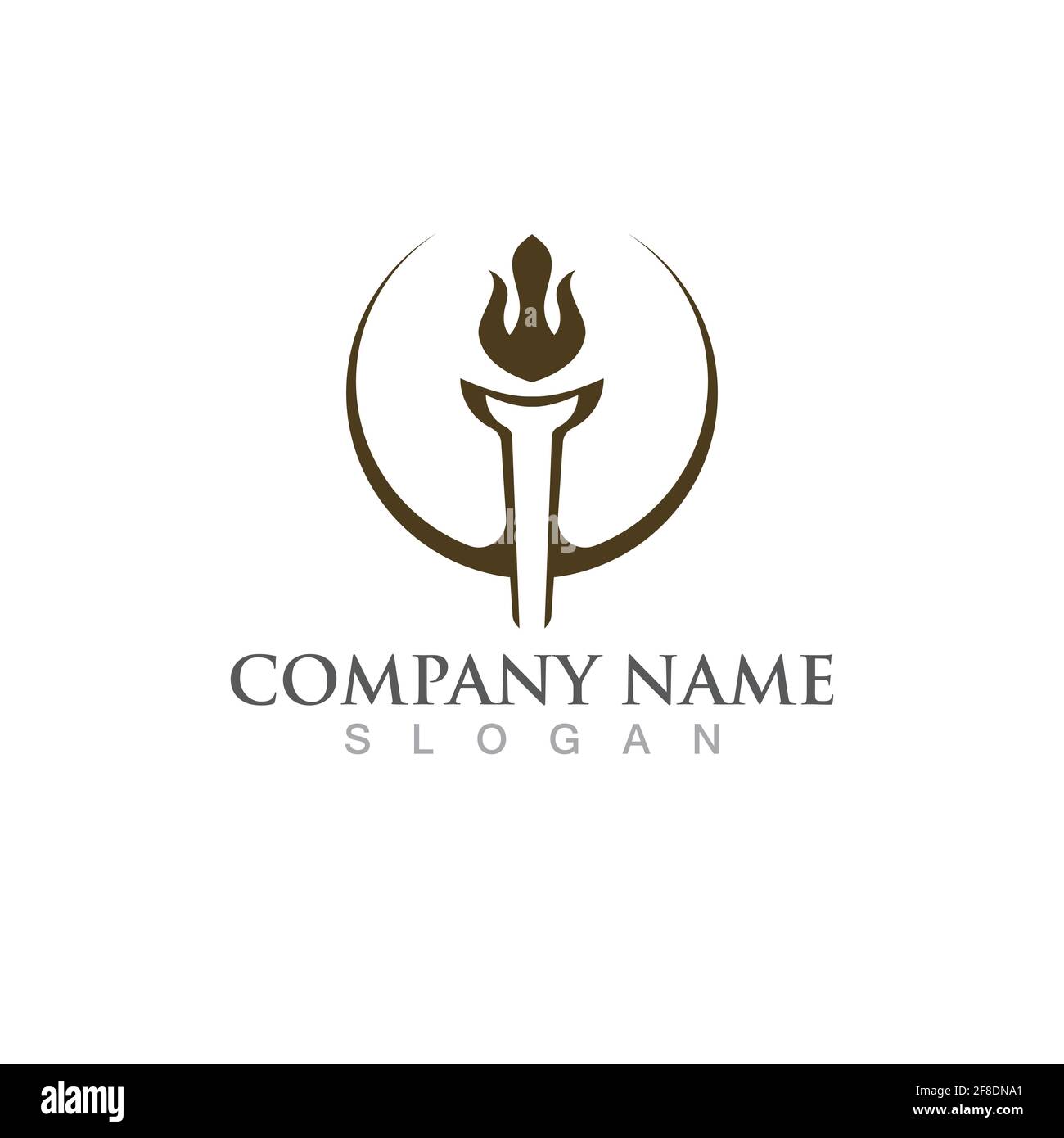 torch logo and symbol vector design Stock Vector Image & Art - Alamy