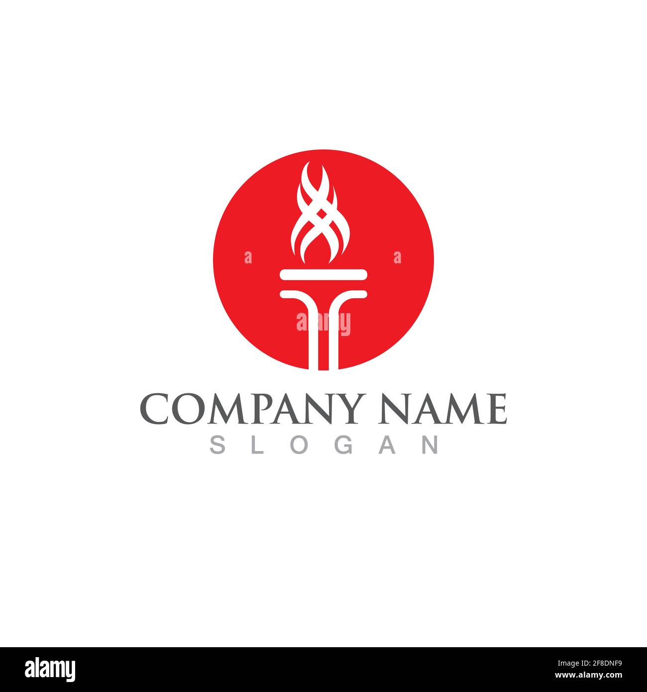 torch logo and symbol vector design Stock Vector Image & Art - Alamy