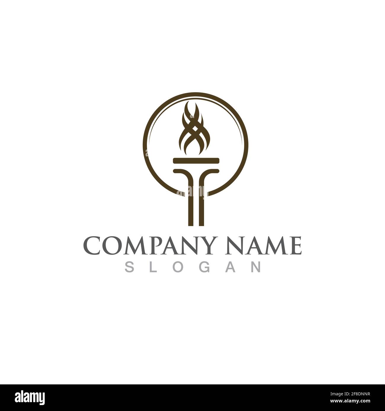 torch logo and symbol vector design Stock Vector Image & Art - Alamy