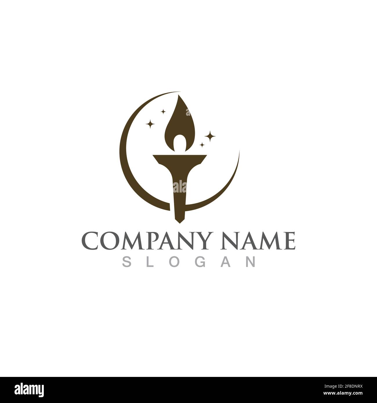 torch logo and symbol vector design Stock Vector Image & Art - Alamy