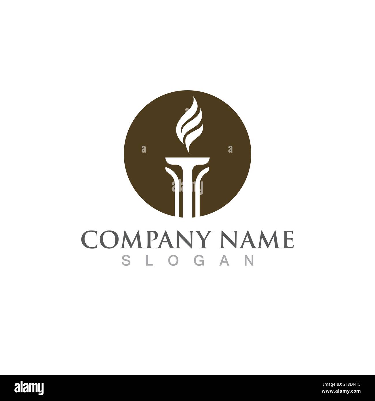 torch logo and symbol vector design Stock Vector Image & Art - Alamy