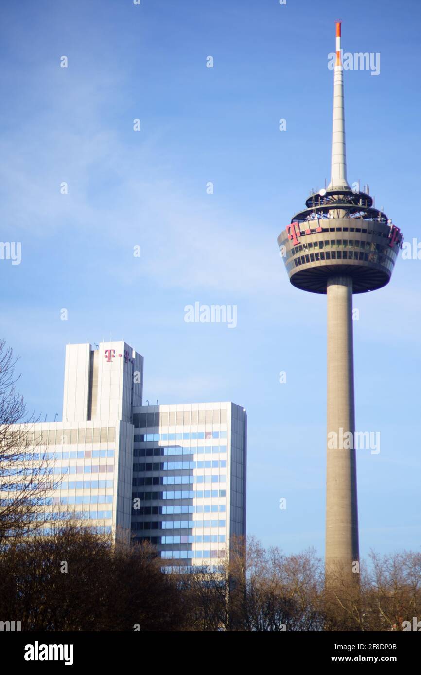 COLOGNE, GERMANY - Mar 28, 2021: TV-Tower in Cologne of the company ...
