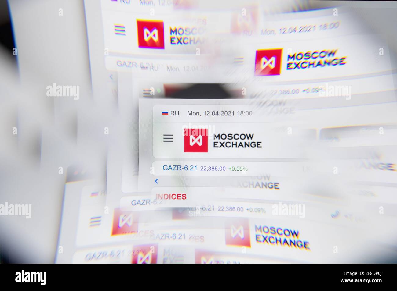 Moscow stock exchange screen hi-res stock photography and images - Alamy
