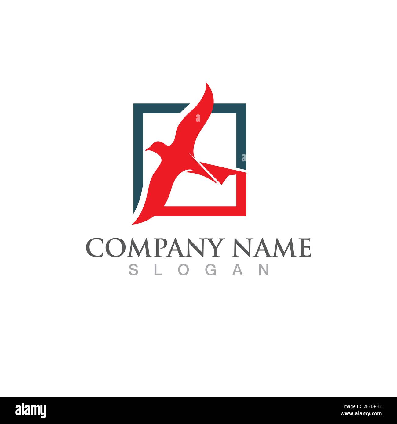 Seagull bird logo vector image template design Stock Vector Image & Art ...