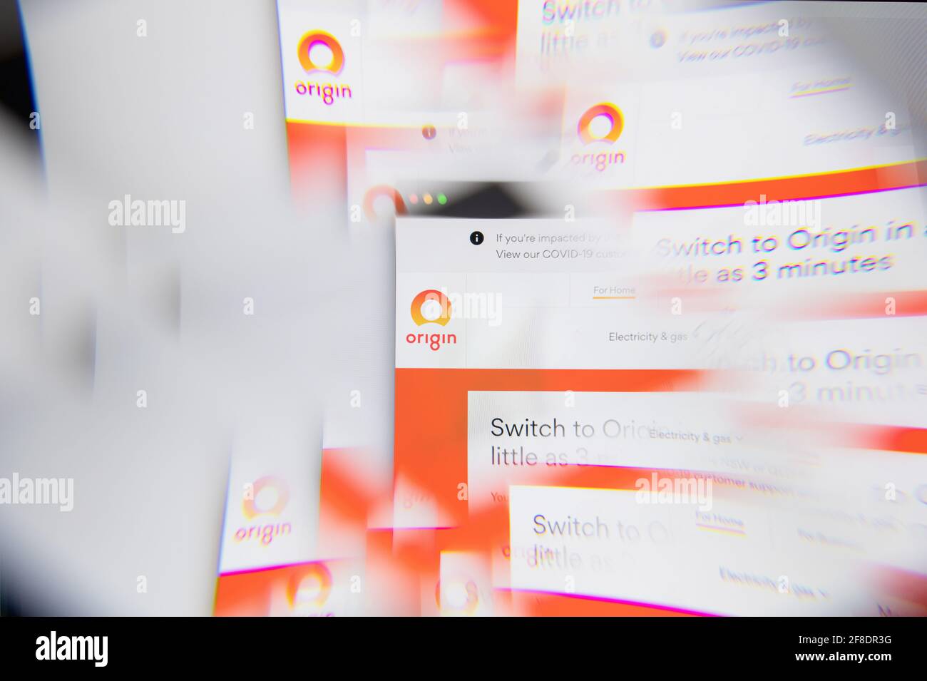 Origin energy logo hi-res stock photography and images - Alamy