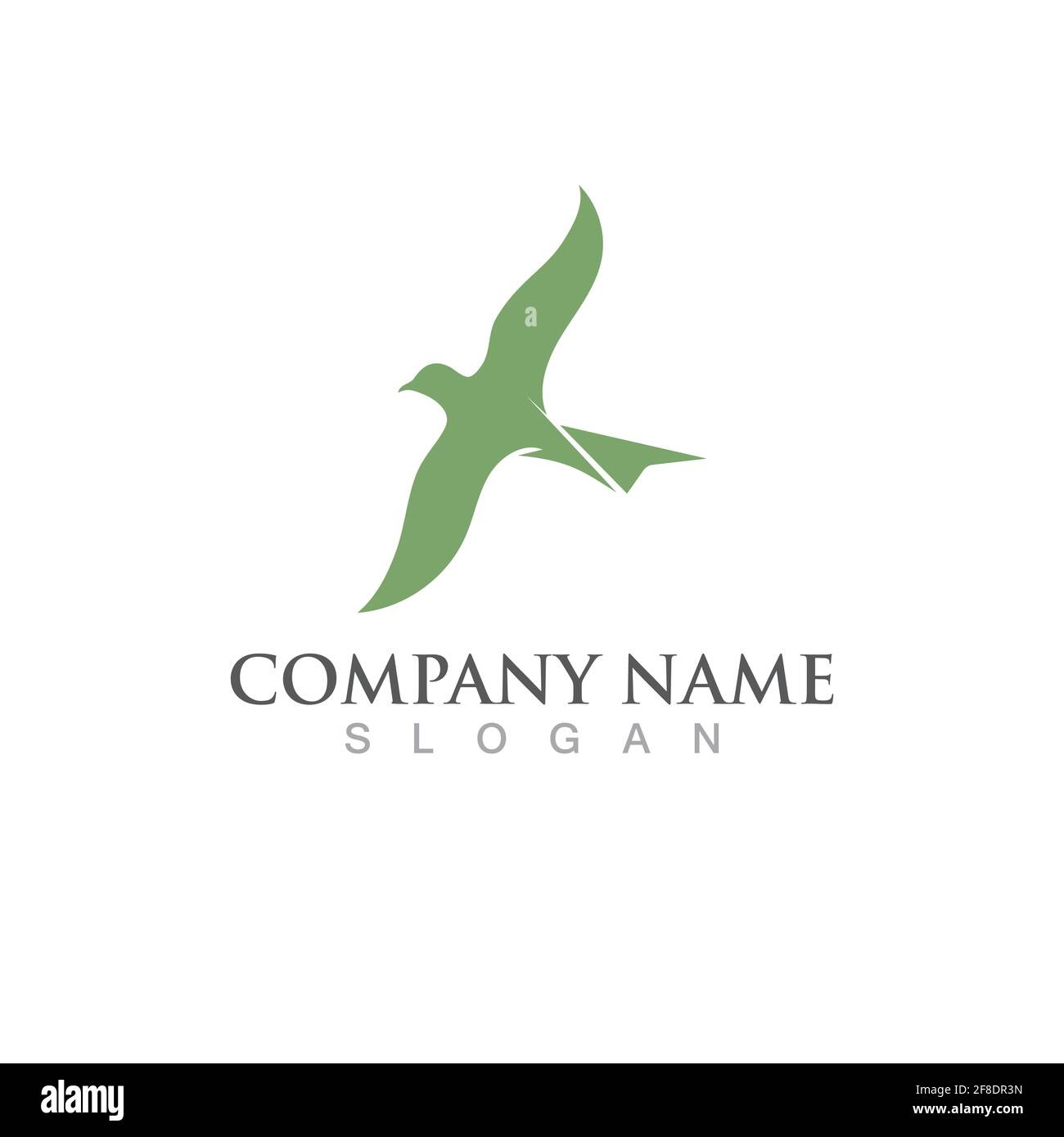 Seagull bird logo vector image template design Stock Vector Image & Art ...
