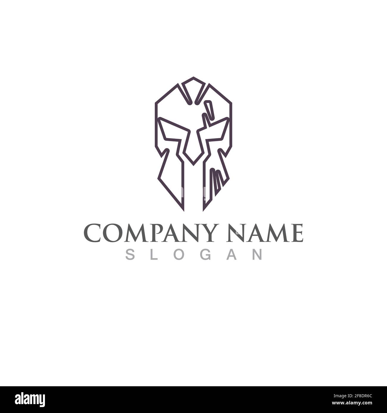 Gladiator mask or helmet logo and symbol vector Stock Vector Image ...