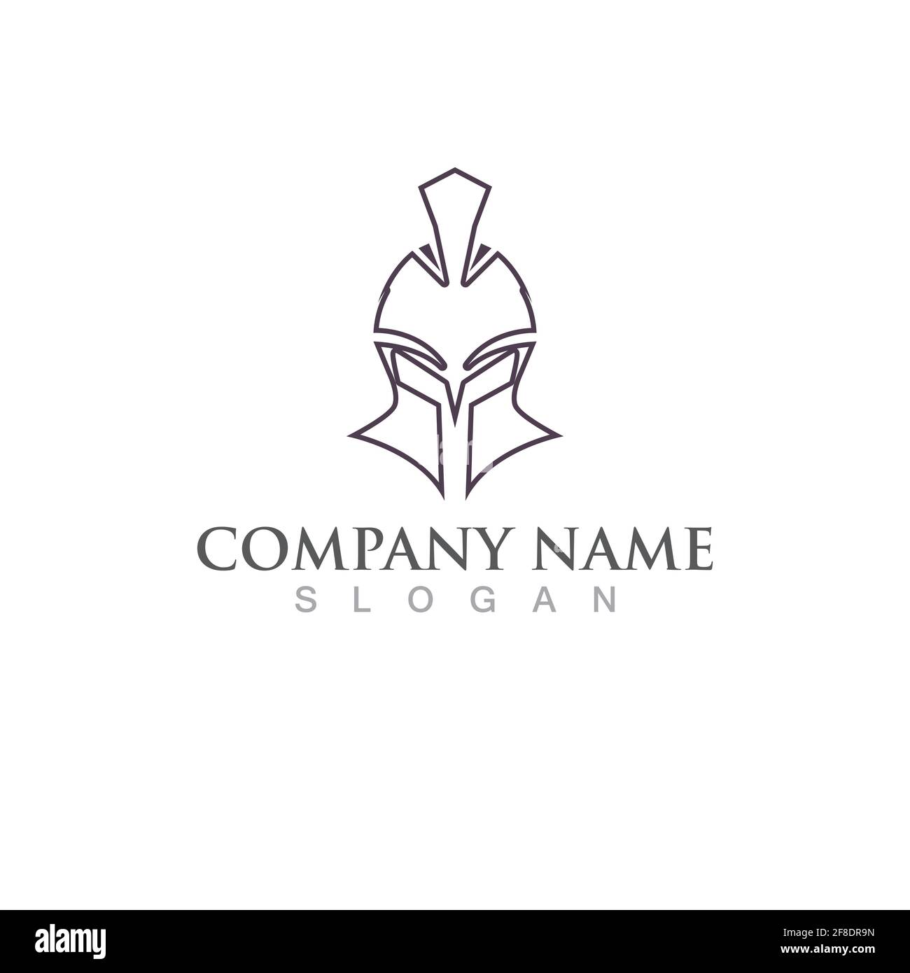 Gladiator mask or helmet logo and symbol vector Stock Vector Image ...