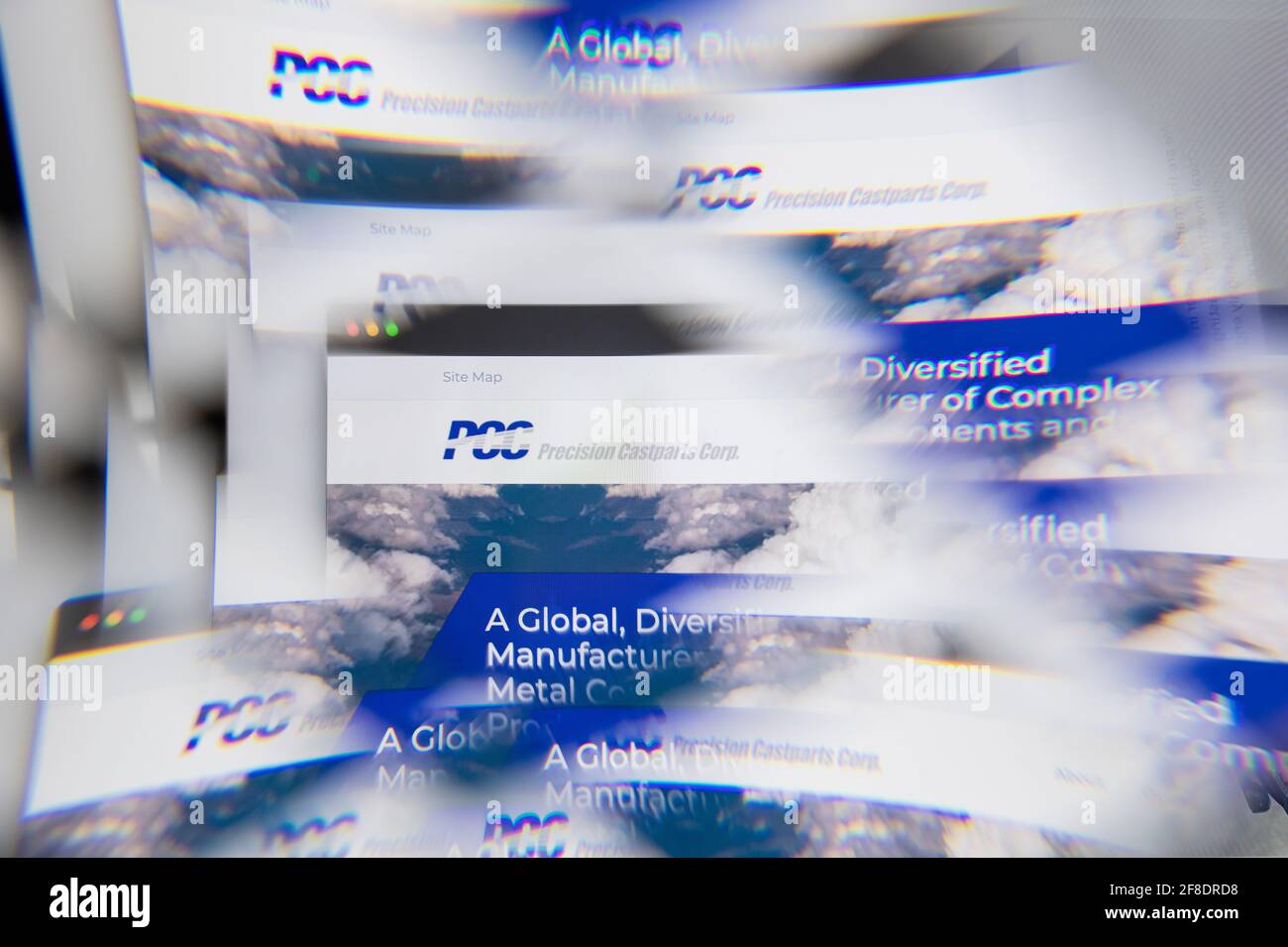 Milan, Italy - APRIL 10, 2021: Precision Castparts Corp PCC logo on ...