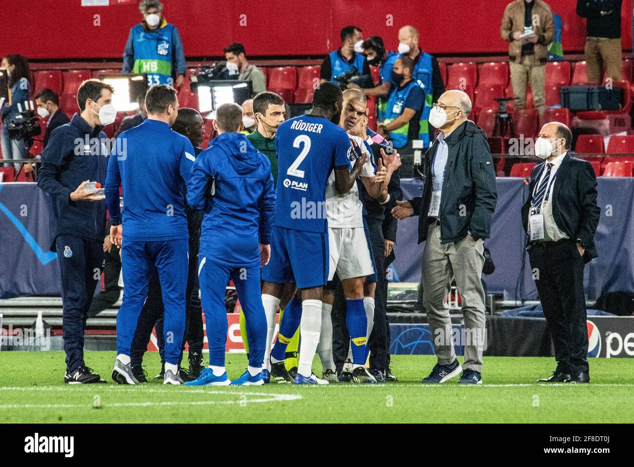 Sevilha, Espanha. 13th Apr, 2021. Chelsea vs Porto match valid for the ...