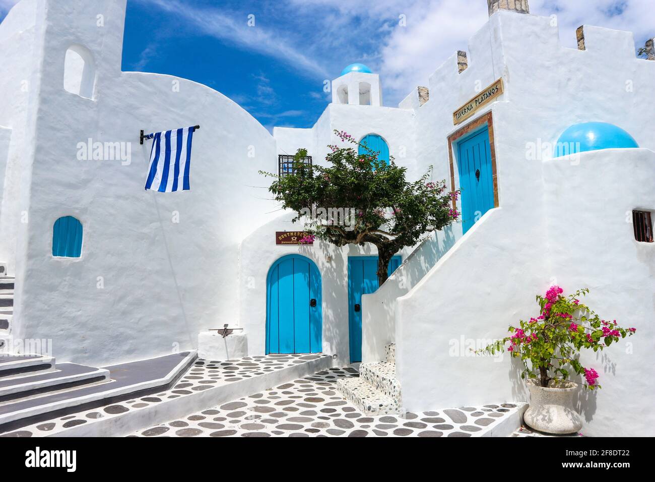 Beautiful White Painted Building Stock Photo - Alamy