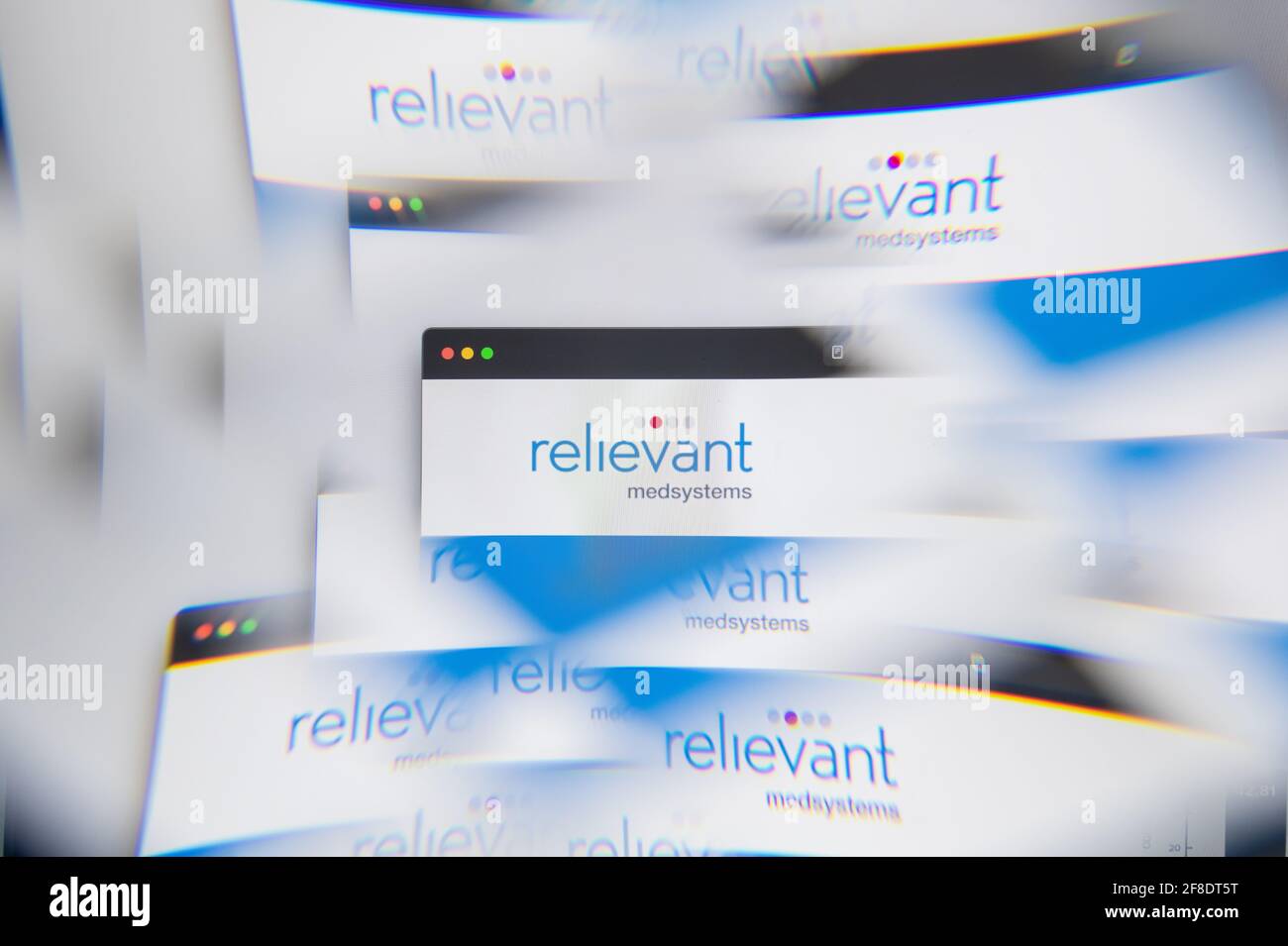 Milan, Italy - APRIL 10, 2021: Relievant Medsystems logo on laptop ...