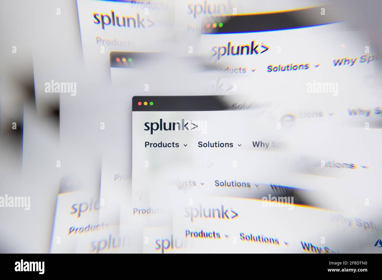 Milan, Italy - APRIL 10, 2021: Splunk logo on laptop screen seen ...