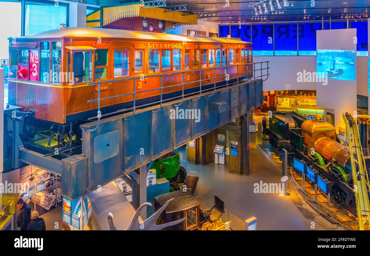 LIVERPOOL, UNITED KINGDOM, APRIL 7, 2017: Interior of the museum of ...