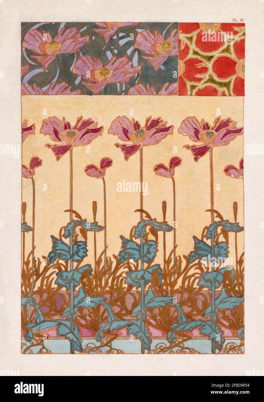Art Nouveau Flowers Mucha
