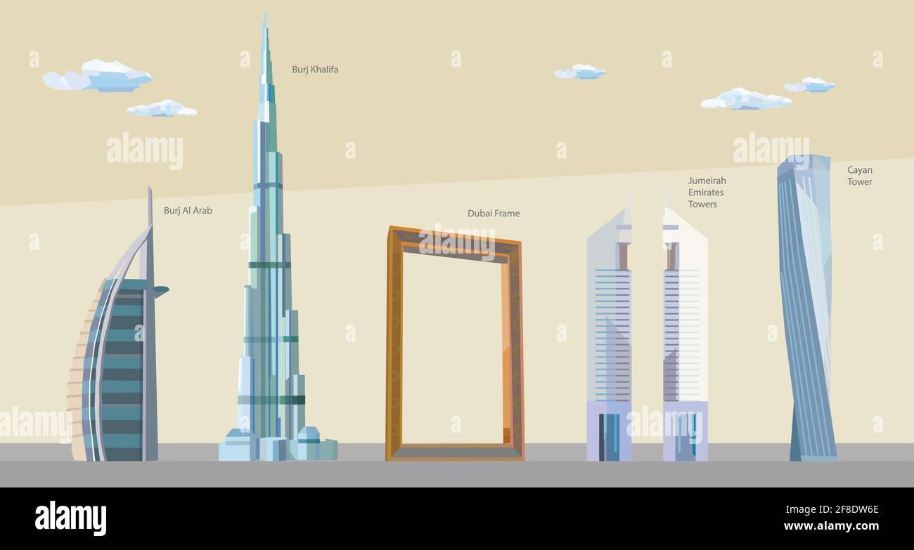 Dubai landmarks hi-res stock photography and images - Alamy